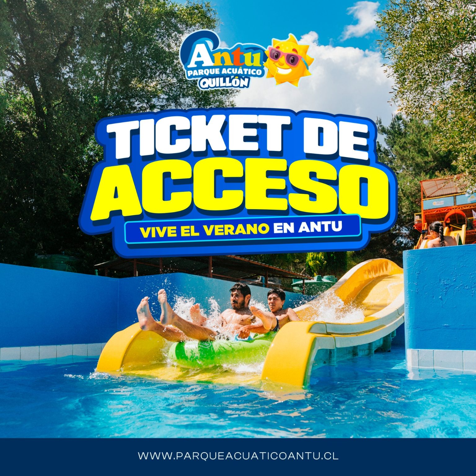 Domingo 18 de Enero – Ticket Parque Acuatico Antu